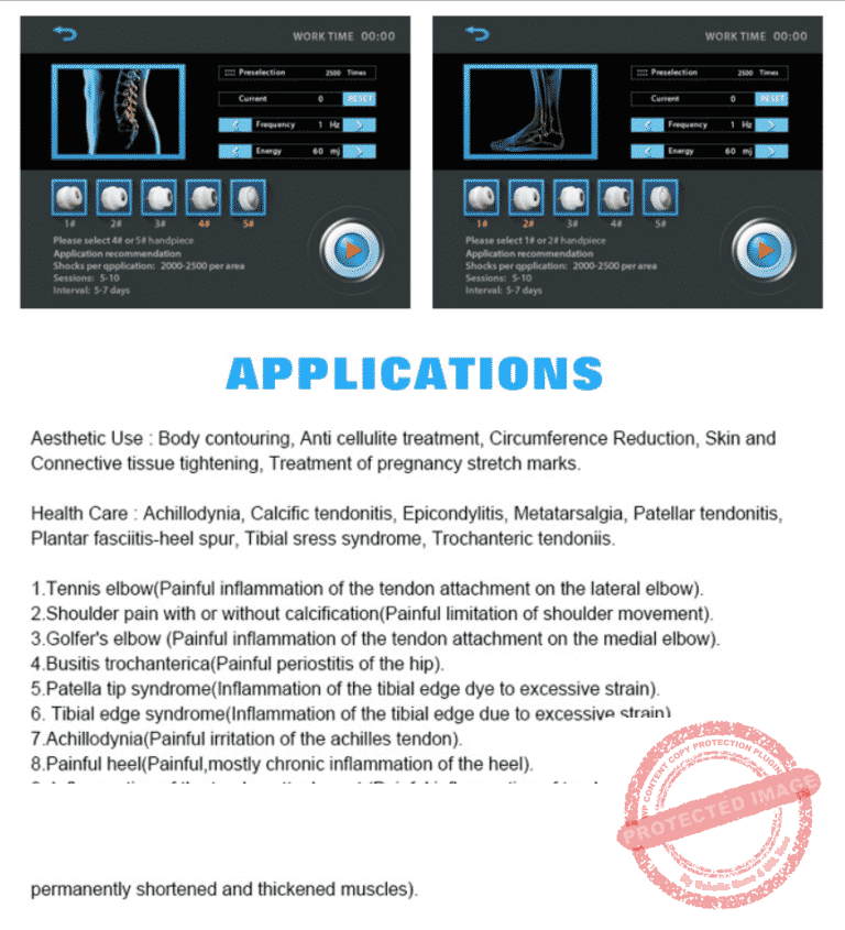NEW SHOCKWAVE THERAPY (Radio Pulsive) TREATMENT DEVICE